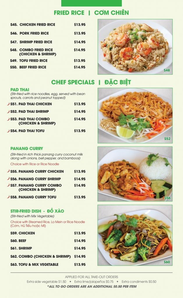 Our Menu - Pho 9 II Restaurant